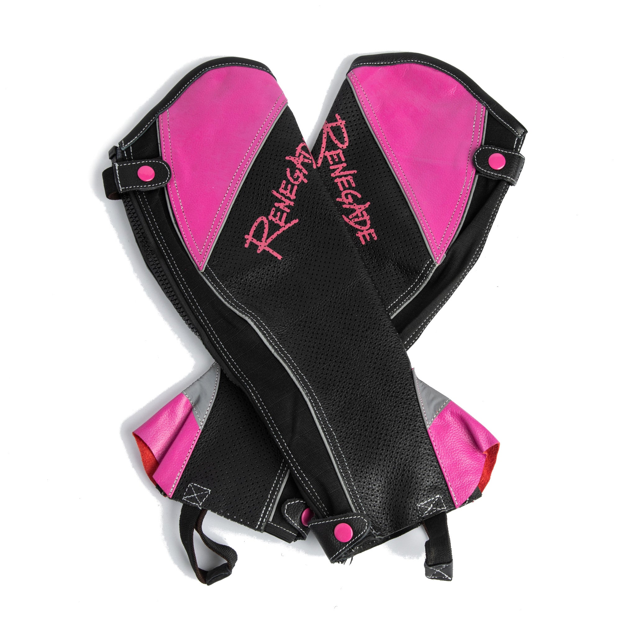 Renegade® Leather Half Chaps - Pink – Renegade Hoof Boots. Horse Hoof ...
